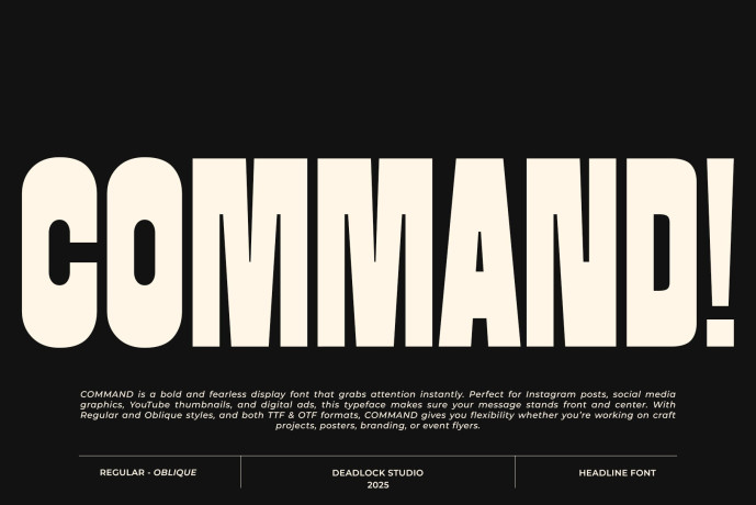 Command Sans Serif Font - Free Font