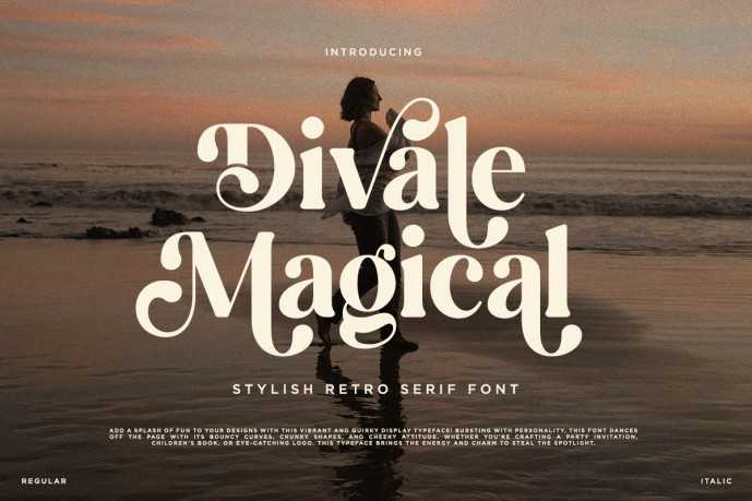 Divale Magical - Retro Font - Free Font