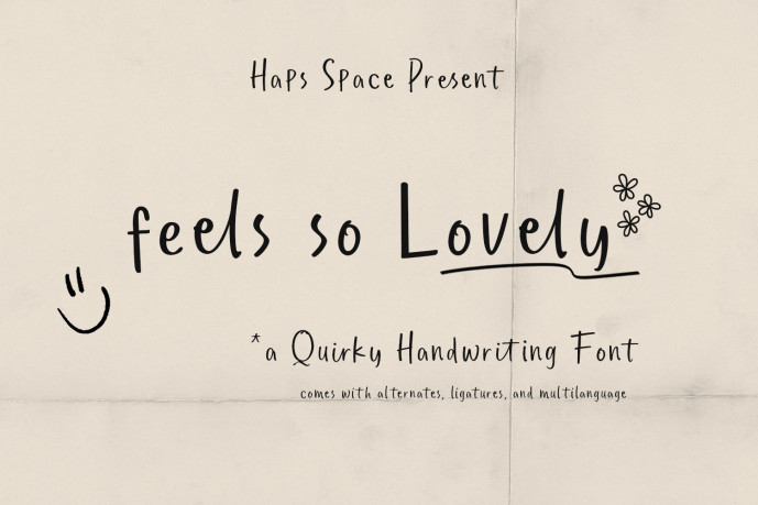 Feels So Lovely Font - Free Font