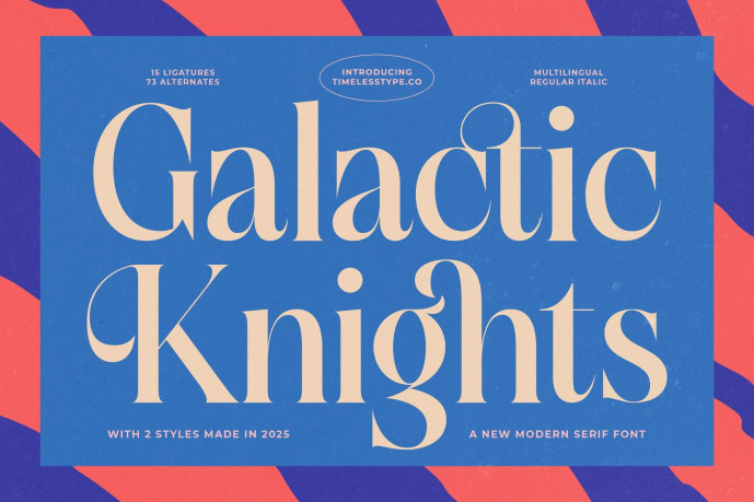 Galactic Knights Serif Font - Free Font