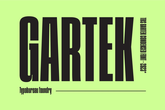Gartek Condensed Font - Free Font