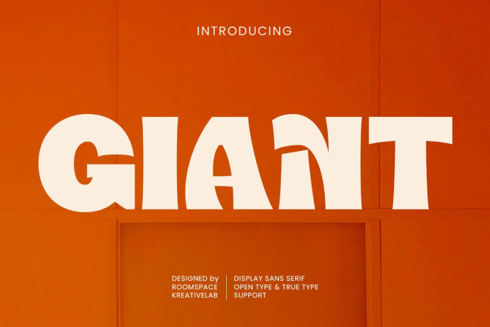 Giant – Bold Retro Display Font - Free Font