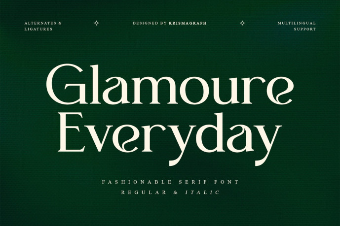 Glamoure Everyday Serif Font - Free Font