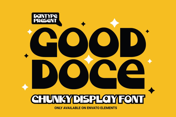 Good Doce – Chunky Display Font - Free Font