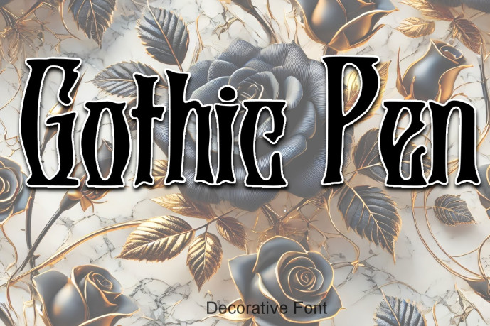 Gothic Pen Display Font - Free Font