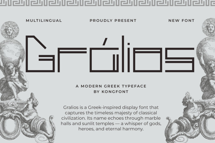 Gralios – Modern Greek Typeface - Free Font