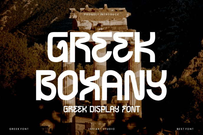 Greek Boxany - Typeface Font - Free Font