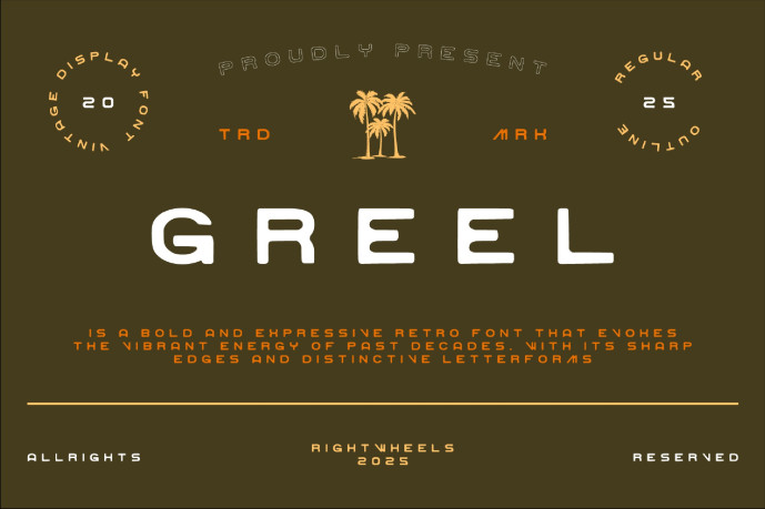 Greel - Vintage Handdrawn Font - Free Font