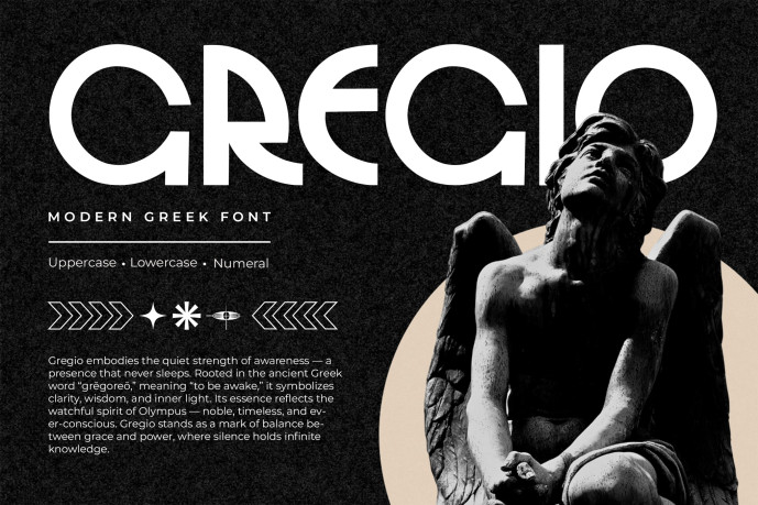 Gregio – Modern Greek Font - Free Font