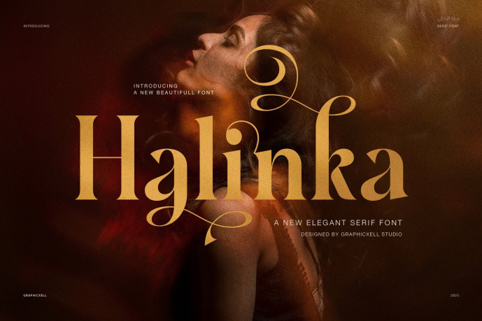 Halinka – Elegant Modern Serif Font - Free Font