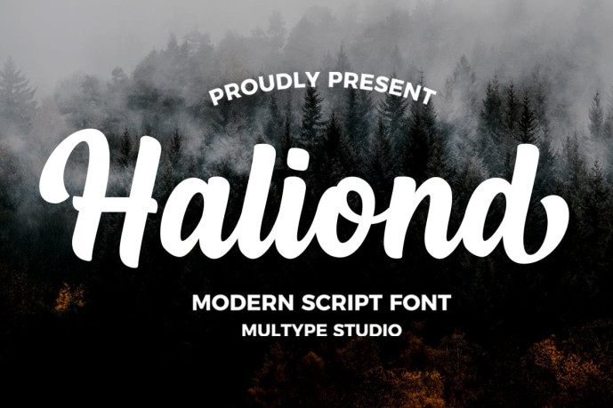 Haliond Modern Script Font - Free Font