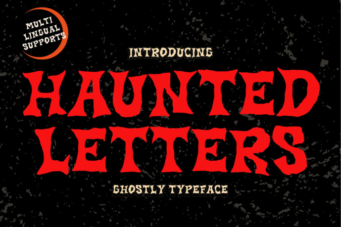 Haunted Letters Display Font - Free Font