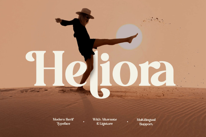Heliora Modern Serif Font - Free Font