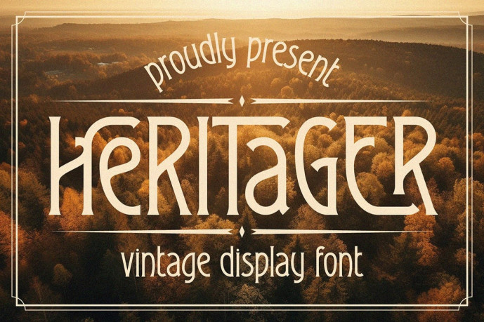 Heritager ArtDeco Font - Free Font