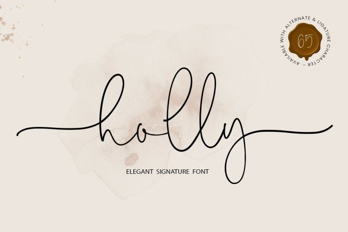 Holly - Signature Font - Free Font