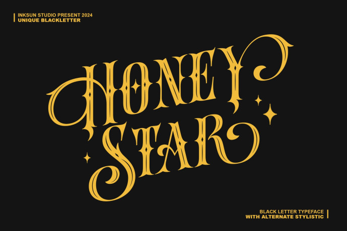 Honey Star Display Font - Free Font