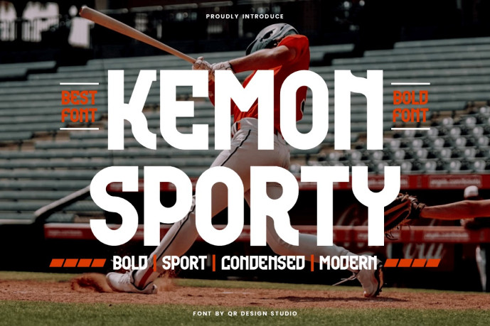 Kemon Sporty - Baseball Font - Free Font