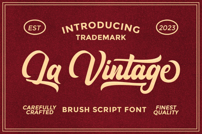 La Vintage Script Font - Free Font