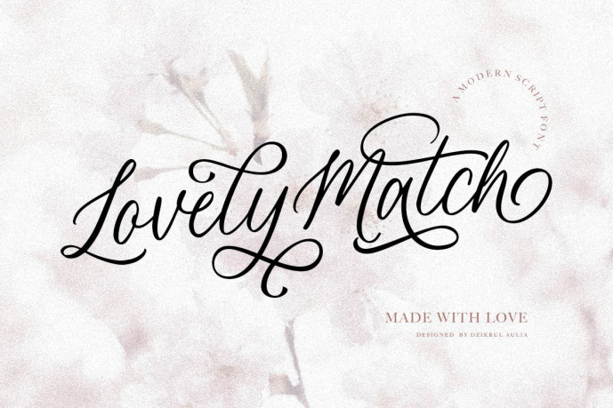 Lovely Match - Modern Script - Free Font