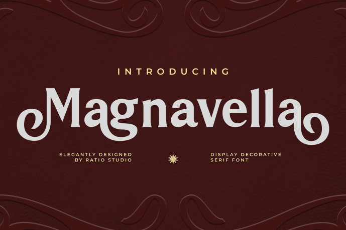 Magnavella Decorative Serif Font - Free Font