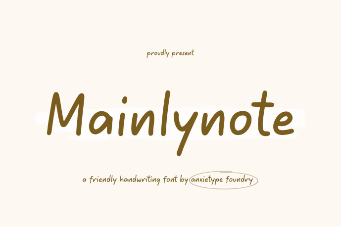 Mainly Note Script Font - Free Font
