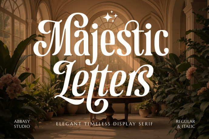 Majestic Letters Serif Font - Free Font