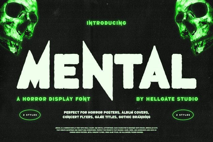 Mental Horror Bold Sans - Free Font