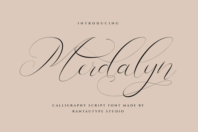 Merdalyn Calligraphy Script Font - Free Font
