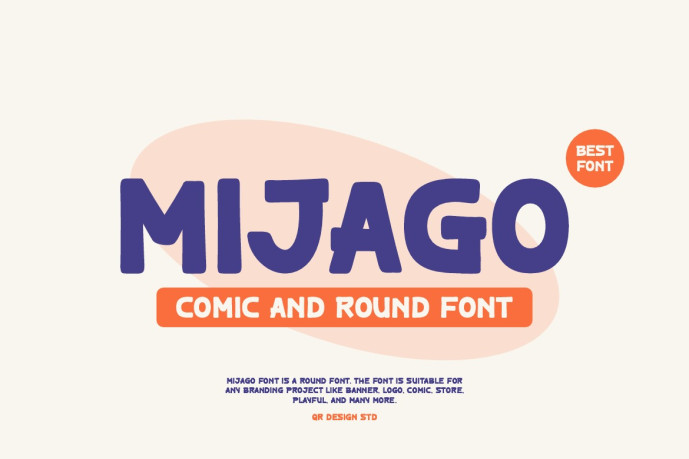 Mijago - Comic Round Font - Free Font