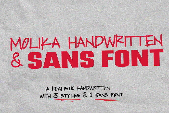 Molika - Handwritten Font - Free Font