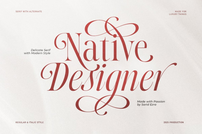 Native Designer - Delicate Serif - Free Font