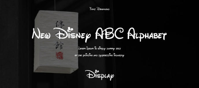 New Disney ABC Font - Free Font