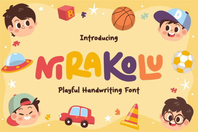 Nirakolu Playful Handwriting Font - Free Font
