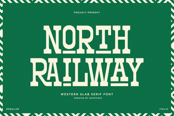 North Railway - Slab Serif Font - Free Font