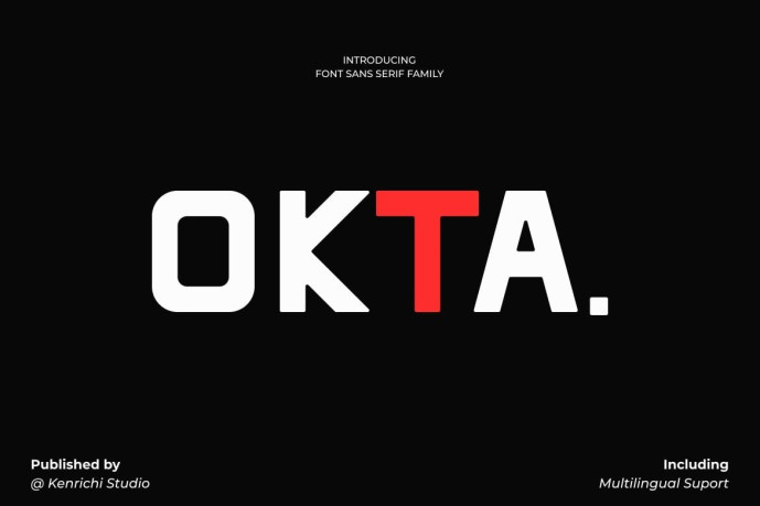 Okta-Bold Sans Serif Font - Free Font