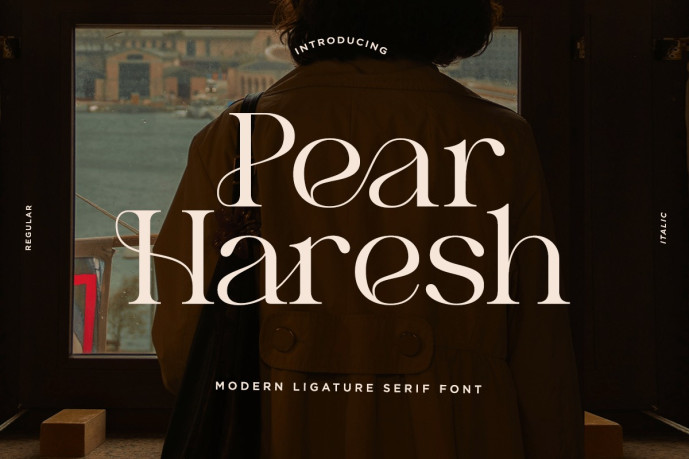 Pear Haresh - Modern Ligature Font - Free Font