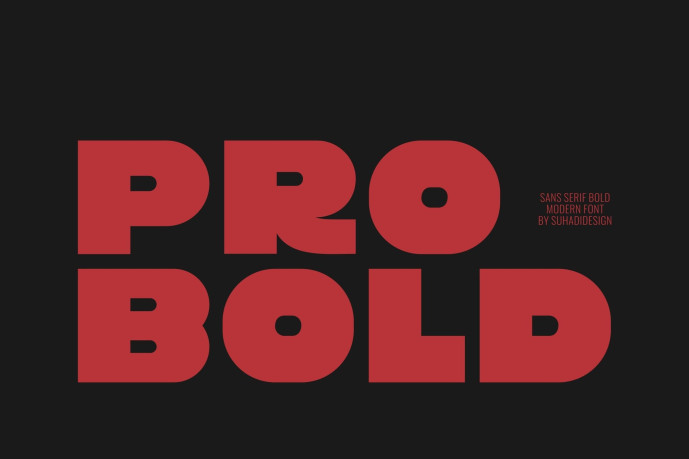 Pro Bold - Sans Serif Font - Free Font