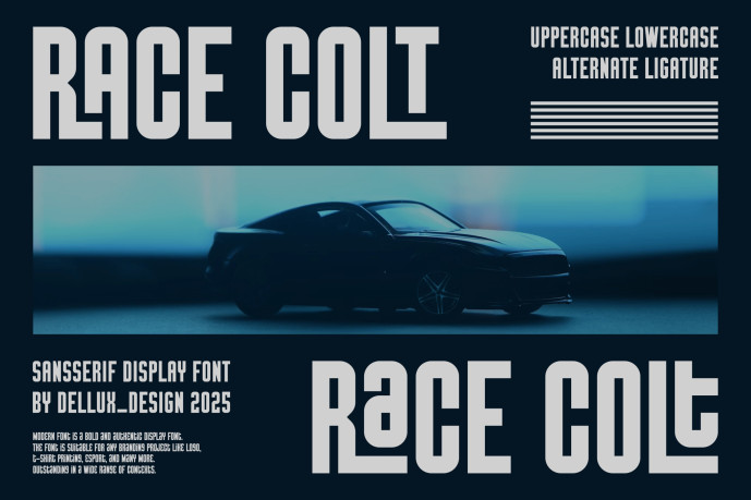 Race Colt Sans Serif Font - Free Font