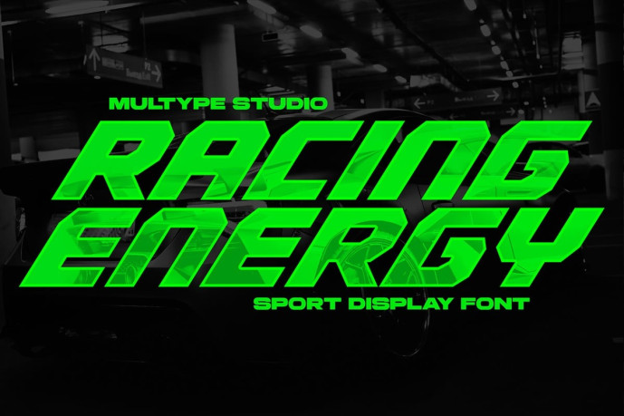 Racing Energy Display Font - Free Font