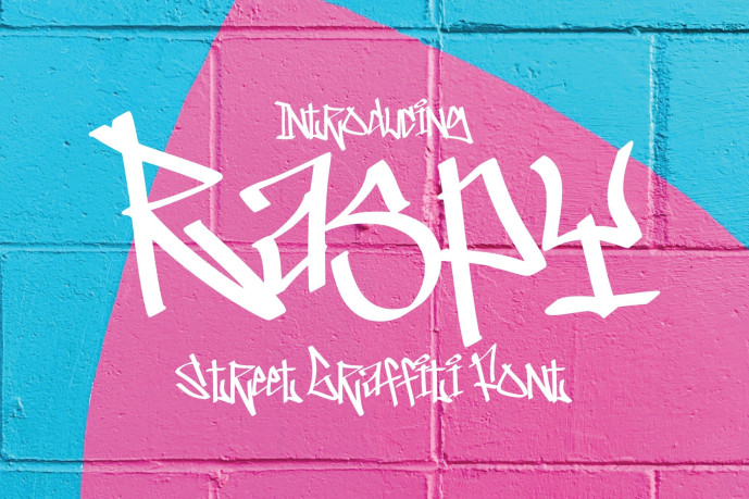 Raspy - Graffiti Font - Free Font
