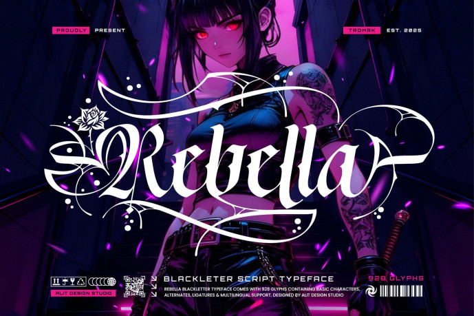Rebella Display Font - Free Font