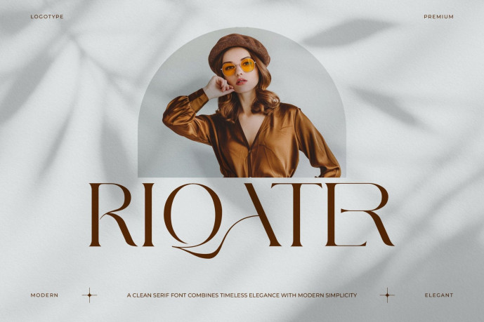 Riqater Modern Classy Serif Font - Free Font