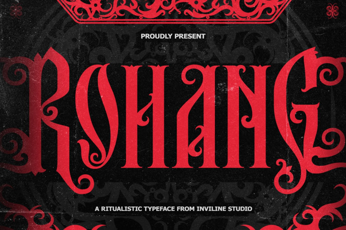 Rohang – Ritualistic Display Typeface - Free Font