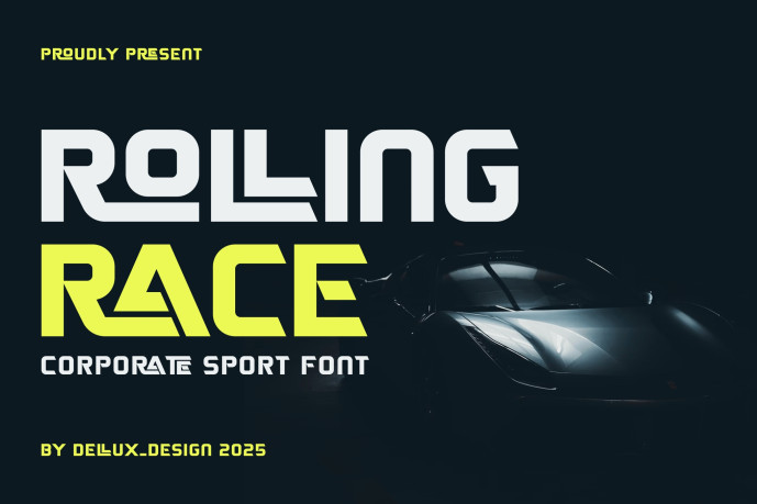 Rolling Race Sport Font - Free Font