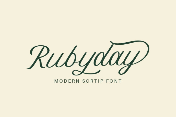 Rubyday – Modern Script Font - Free Font