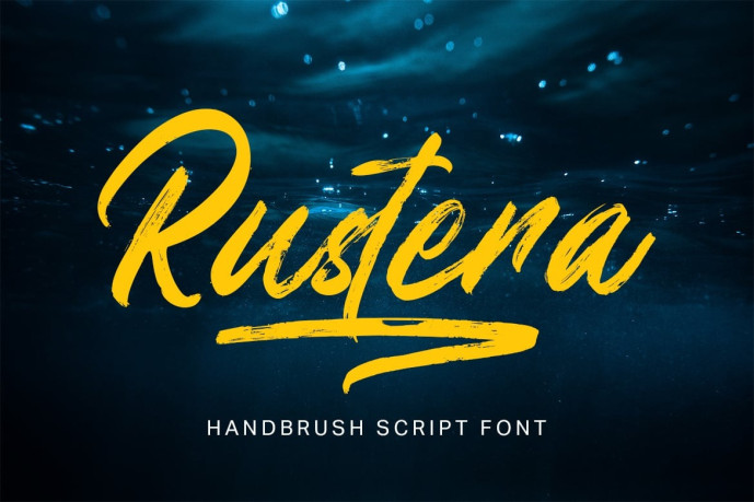 Rustera - Handbrush Script Font - Free Font