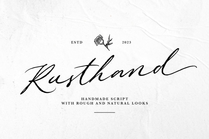 Rusthand - Rough Script Font - Free Font