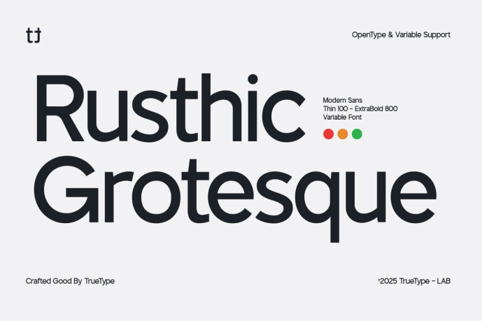 Rusthic Grotesque Sans Font - Free Font