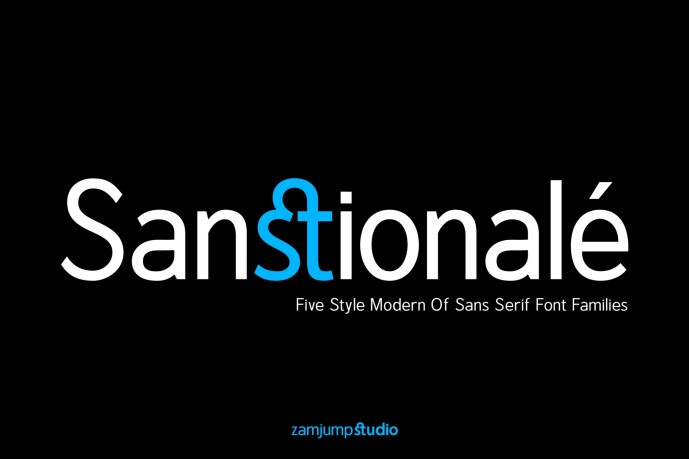 Sanstionale - Modern Sans Family - Free Font