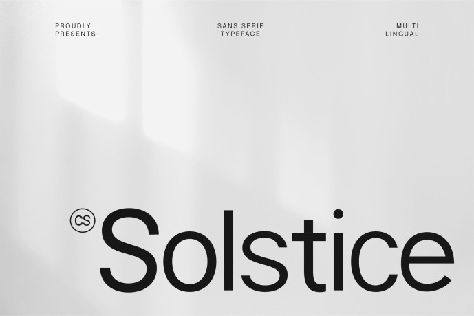 Solstice – Sans Serif Font - Free Font